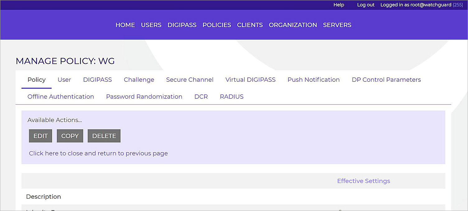 OneSpan Authentication Server Integration Guide