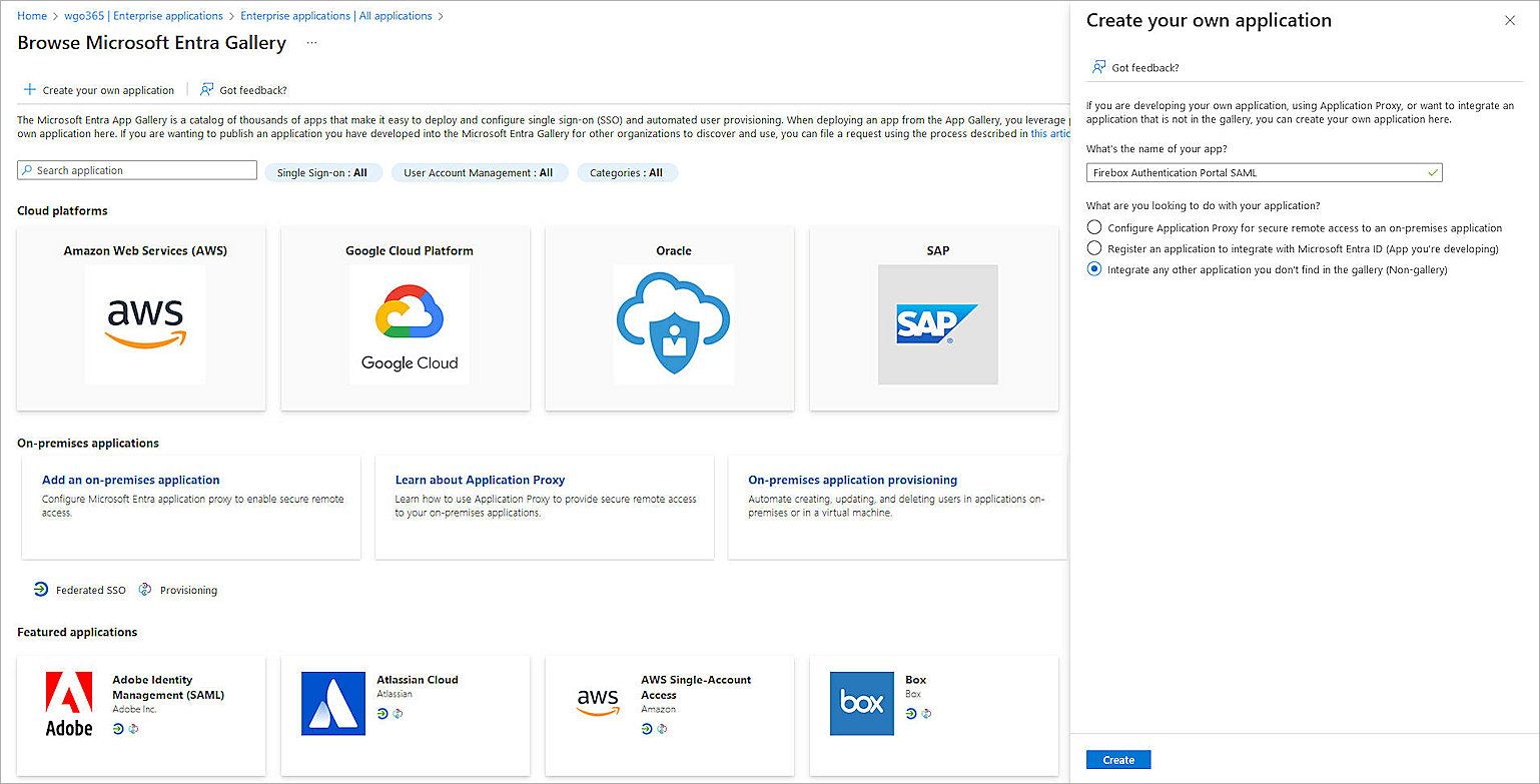 Microsoft Entra Id Saml Authentication With Watchguard Firebox Authentication Portal