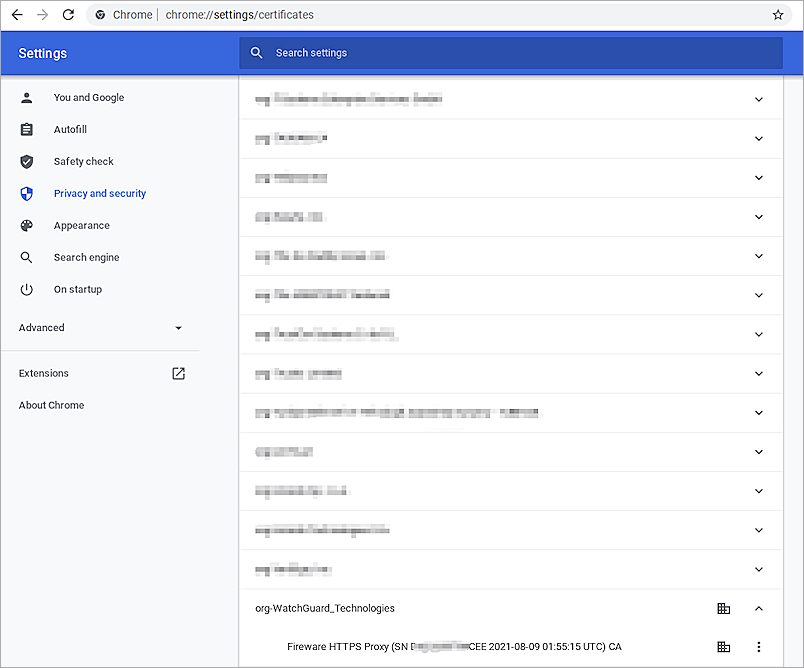 Chromebook with WatchGuard Explicit Proxy Integration Guide