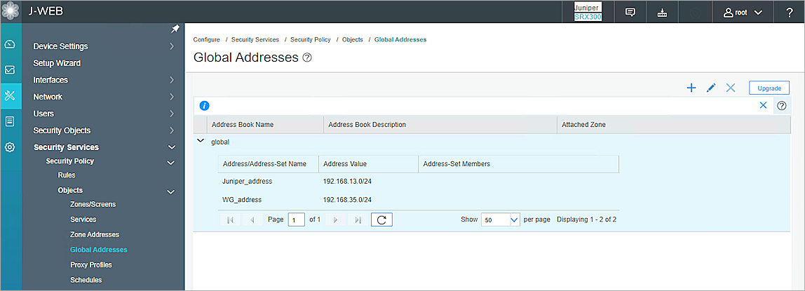 Juniper SRX300 and Firebox BOVPN Virtual Interface Integration Guide