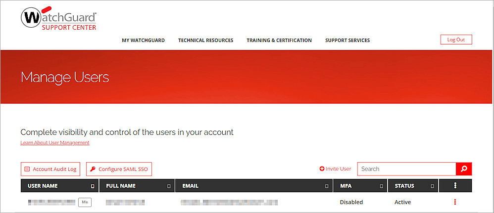 WatchGuard Account SSO Integration with AuthPoint