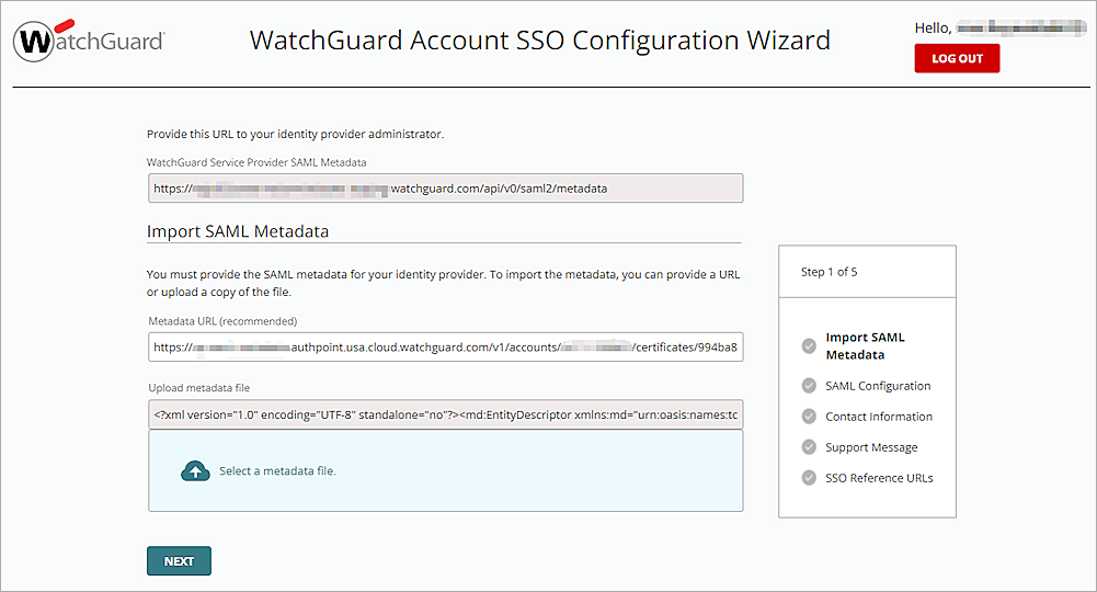 WatchGuard Account SSO Integration with AuthPoint