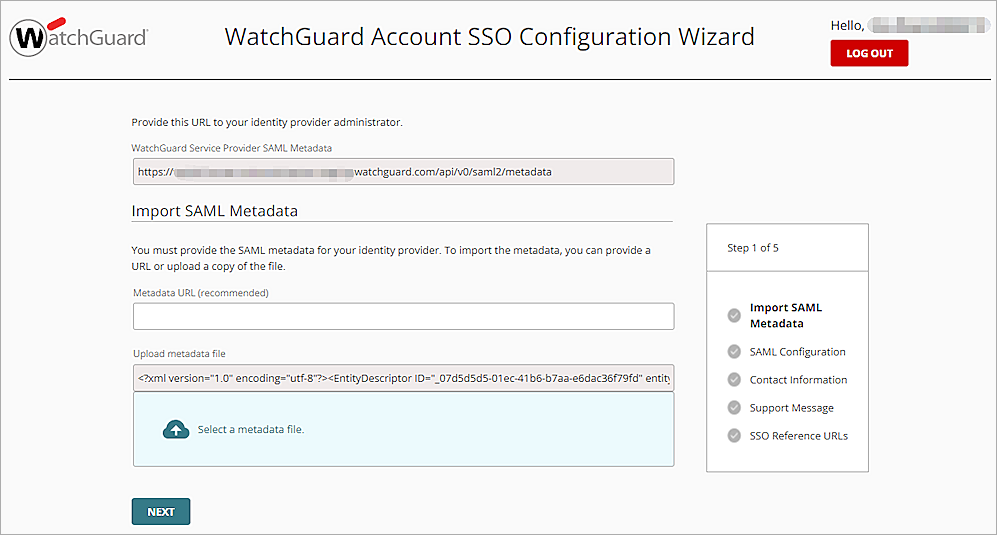 WatchGuard Account SSO Integration with Azure Active Directory