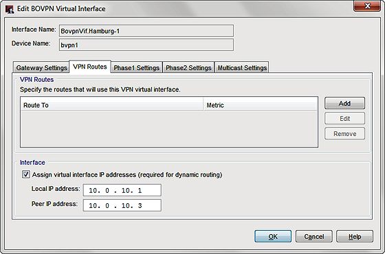 BOVPN Virtual Interface Load Balancing with OSPF — Configuration Example
