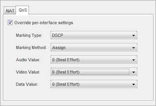 Enable QoS Marking and Prioritization in a Policy