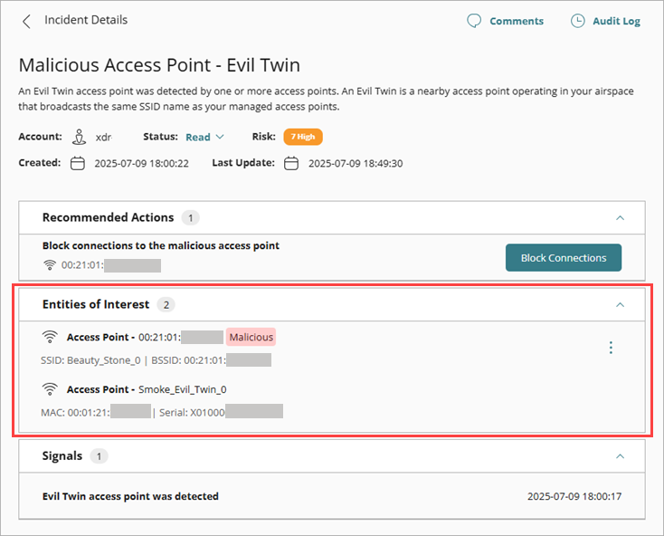 Review Incident Details in ThreatSync