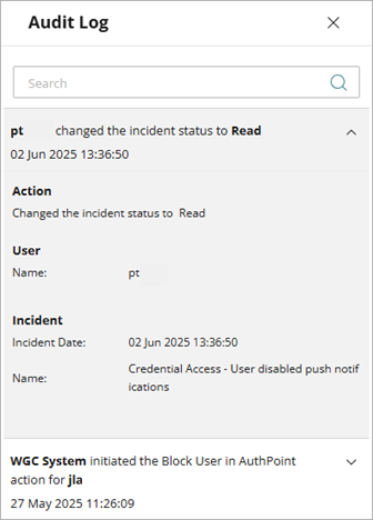 Review Incident Details in ThreatSync