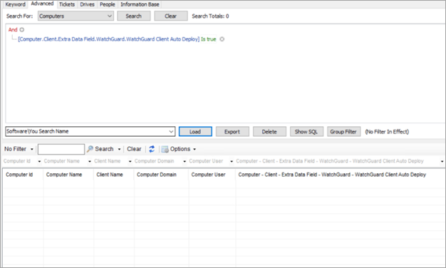 Instalación de Endpoint Security con las Funciones de Grupo y Búsqueda de ConnectWise