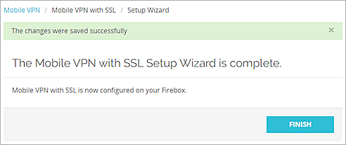Usar un Asistente para Configurar el Firebox para Mobile VPN with SSL