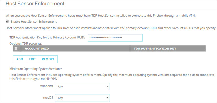 Configurar la Aplicación de Host Sensor de TDR