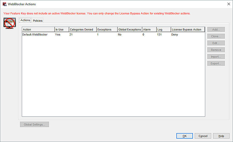 Acerca del Vencimiento de los Servicios de Suscripción de WebBlocker