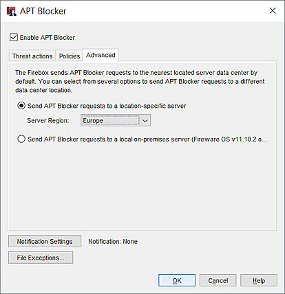 Configurer les Paramètres du Serveur APT Blocker