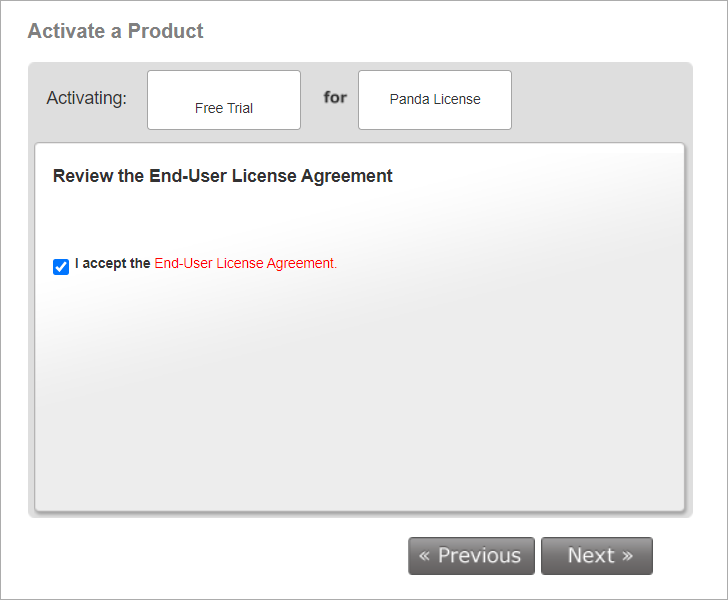 Activer les Licences d'Essai des Produits Panda